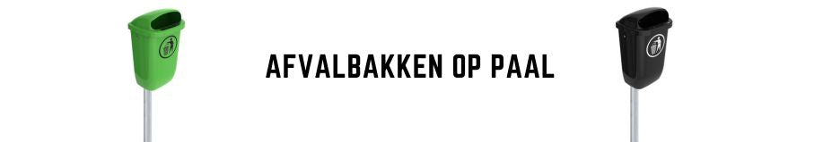 Afvalbakken op paal