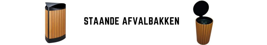 Staande afvalbakken